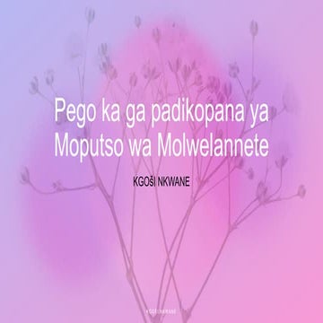Pego ka morero wa Moputso wa Molwelannete_2.pptx