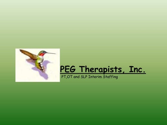 Peg Therapists Introduction Videos (Choices) | PPT