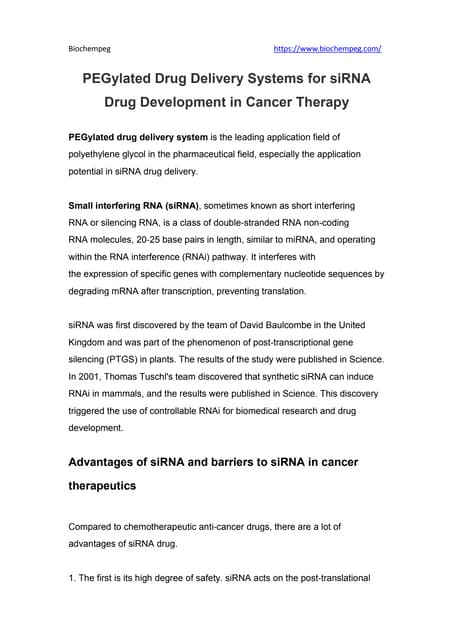 RNAi Therapy | PDF