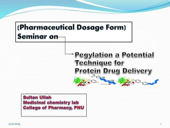 PEG for Drugs and Drug Delivery Systems.pptx