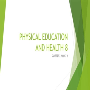 PHYSICAL EDUCATION AND HEALTH 8 QUARTER 3 WEEK 1 INTRODUCTION TO RH ...