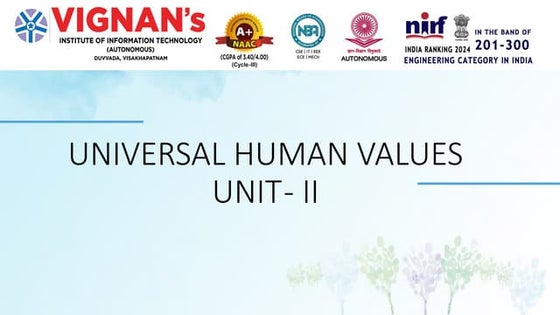 Human values unit 2 notes | PDF | Medical Health
