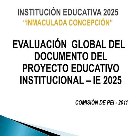 diapositivas Pei 2025 | PPTX