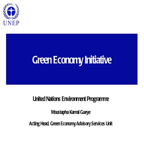 Green Economy Initiative | PPT
