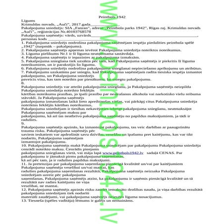 Peintbols1942 ligums | PDF