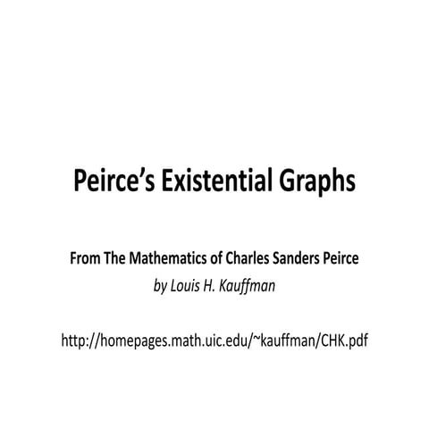 Peirce’s Existential Graphs | PPTX