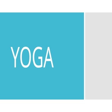Yoga, PPT yoga types blocks,blanket trikonasana etc | PPTX