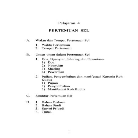 Pel 4 pertemuan sel | DOC