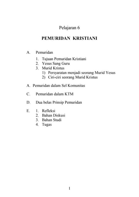 KAMBIUM "Berakar dalam Kristus" (Pemuridan sederhana untuk semua orang-preview) | PPTX