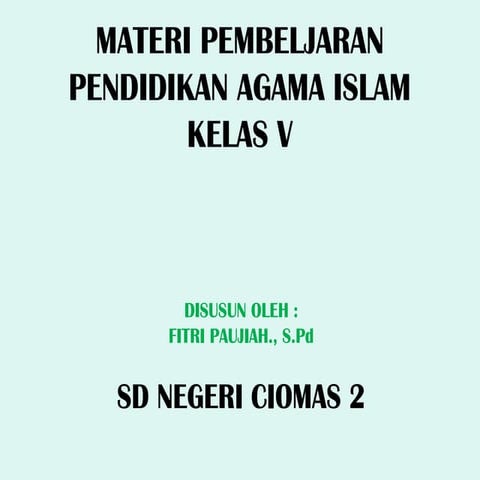 MATERI FITRI PAUJIAH PPG POWER POINT FTR | PPTX