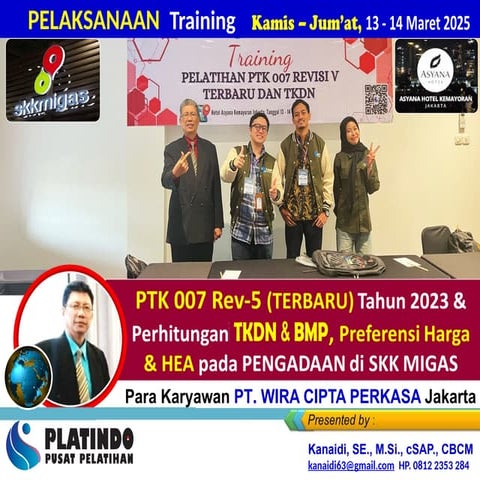 Rundown Acara _"Pelatihan PTK 007 Rev.5_2023 (PENGADAAN Brg_Jasa ...
