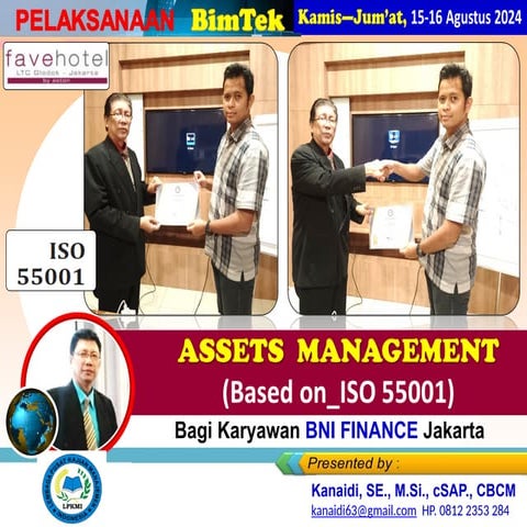 (2022) Silabus Training "ASSET LIFE CYCLE MANAGEMENT" | DOCX