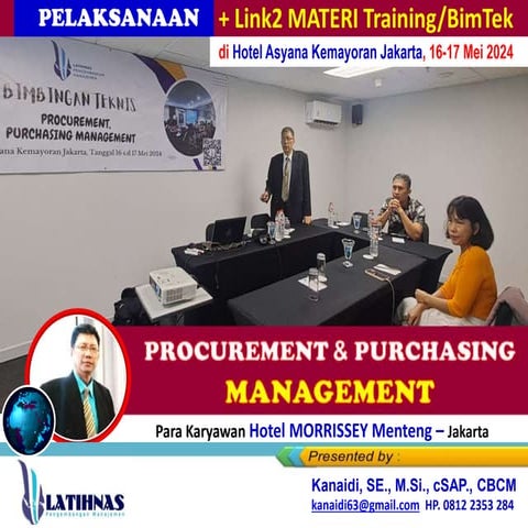 PELAKSANAAN + Link2 MATERI Training _"PROCUREMENT and PURCHASING ...