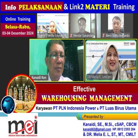 PELAKSANAAN (Online Training) + Link2 MATERI Training *Effective ...
