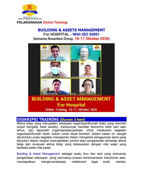 Silabus "Effective BUILDING & ASSETS MANAGEMENT Training | PDF