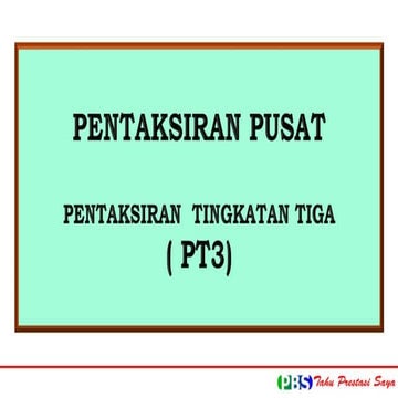 Pelaksanaan PT3 | PPTX