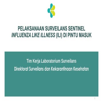 Pelaksanaan Surveilans Sentinel ILI di Pintu Masuk.pptx