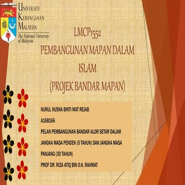 Pelan pembangunan bandar alor setar, kedah (jangka masa 30 tahun ke ...