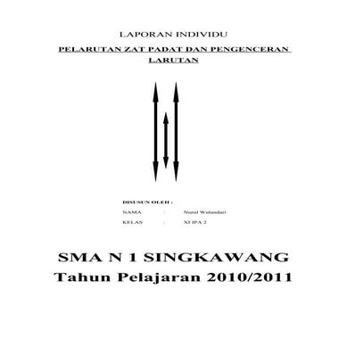 Pelarutan dan pengenceran zat | DOC