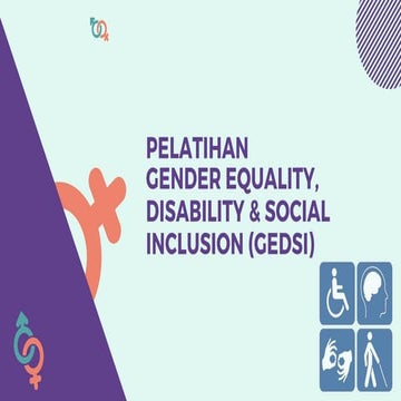 pelatihan Gender equality, disability, social | PPT