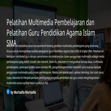 Pelatihan-Multimedia-Pembelajaran-dan-Pelatihan-Guru-Pendidikan-Agama-Islam-SMA.pptx