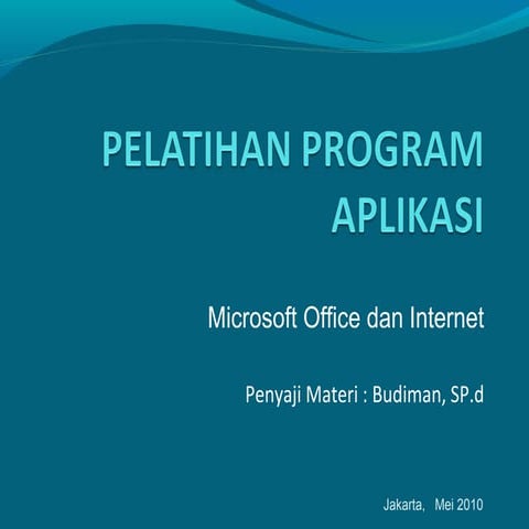 Pelatihan program aplikasi powerpoint | PPT