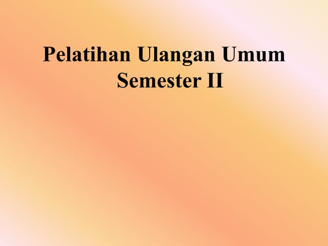 Soal ulangan bahasa indonesia kelas 4 | DOCX