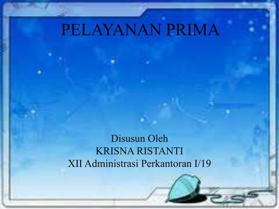 Pelayanan prima | PPT