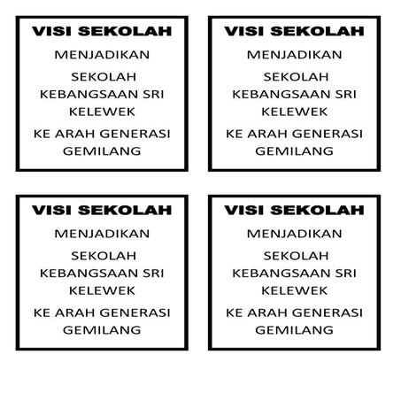 Pelekat visi | DOCX