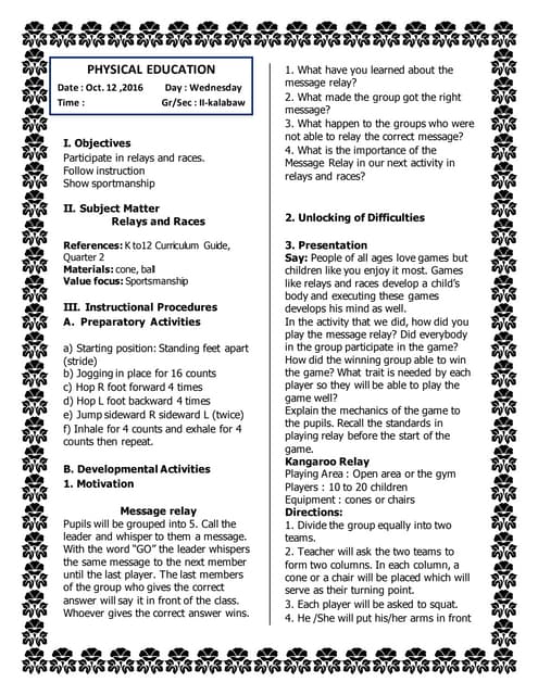 GRADE 4 FILIPINO LESSON PLAN | DOC