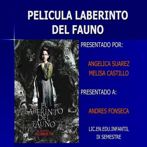 Pelicula Laberinto Del Fauno | PPT