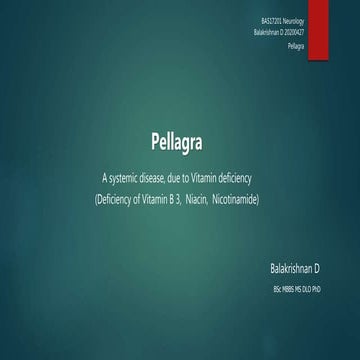 Pellagra ppt show 20200428 db | PPSX