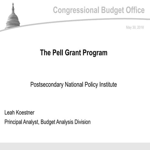Pell grant program | PDF