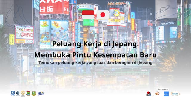 Presentasi Peluang Kerja di Japan oleh LPK AZKO | PDF