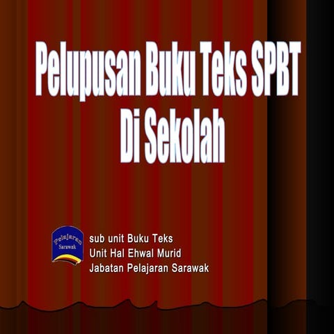 Pelupusan buku teks | PPT