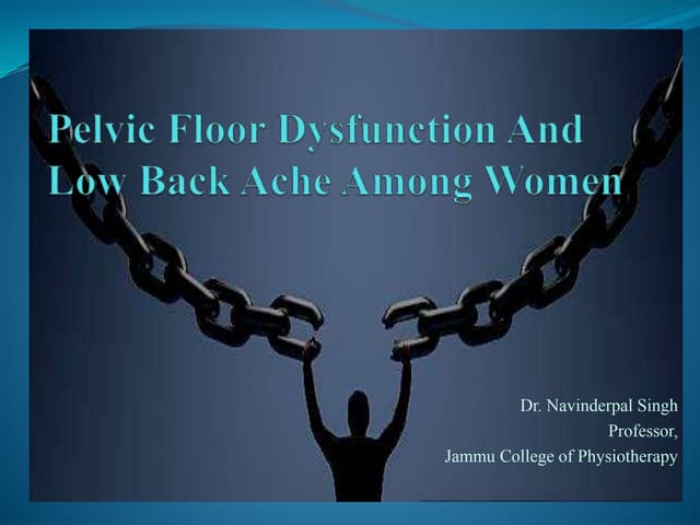 Pelvic floor rehabilitation | PPTX