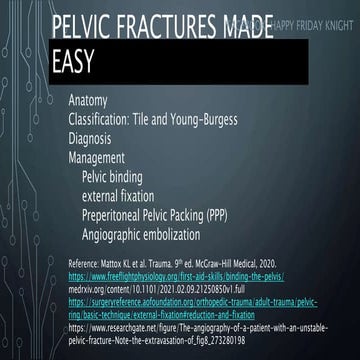 Pelvic fractures made easy | PPTX