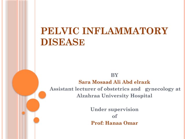 PELVIC INFLAMMATORY DISEASE (PID) | PPTX
