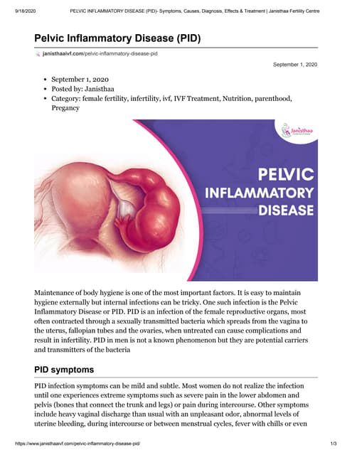 Pelvic Inflammatory Disease- When You Are At High-Risk Stages.pptx