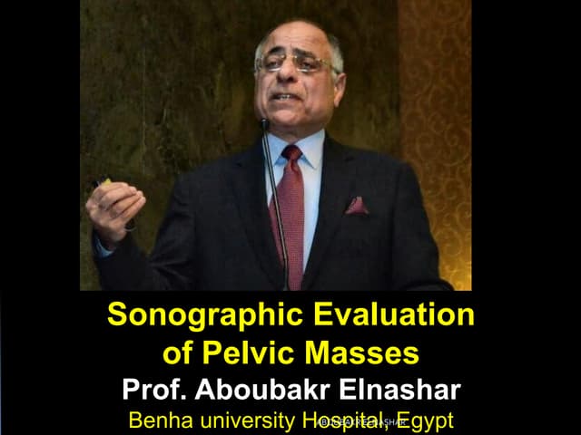 Sonographic Evaluation Of Pelvic Masses Ppt