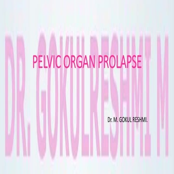 Pelvic Organ Prolapse Pop Ppt