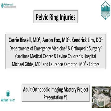 Adult Orthopedic Imaging Mastery Project - Pelvic Ring Fractures | PPTX