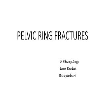 Pelvic fracture classification | PPTX