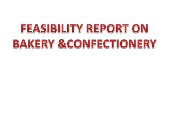 Feasibility Study- Bakery | PDF