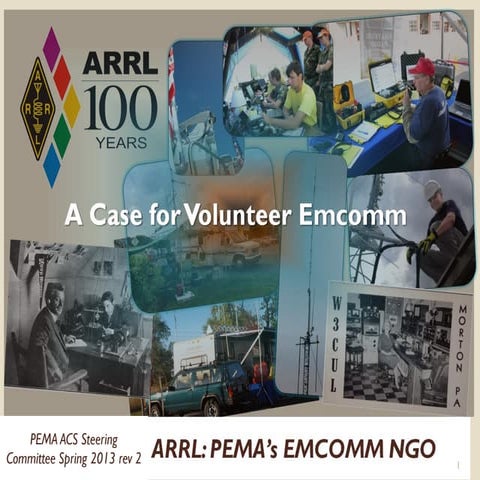 A Case for Volunteer (Amateur Radio) Emcomm | PPT