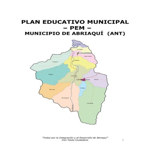 PLAN EDUCATIVO MUNICIPAL DE ABRIAQUI (ANT) | PDF