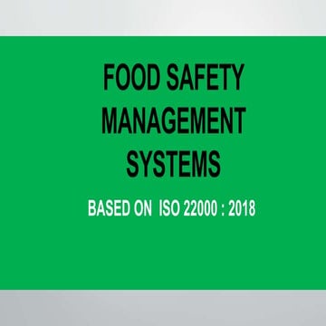 Pemahaman ISO 22000 FSMS & HACCP.ppt