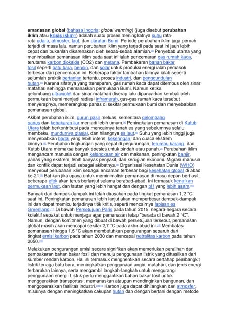 Ppt pemanasan global | PPTX