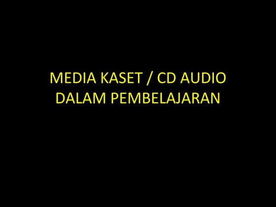 Media Dalam Pembelajaran | PPT