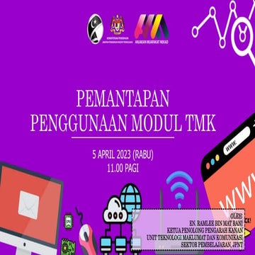 Pemantapan Modul Teknologi Maklumat Komunikasi | PPTX